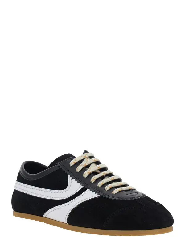 Dries Van Noten Sneakers With Elegant Design And Rubber Sole Black Calf - Multicolor