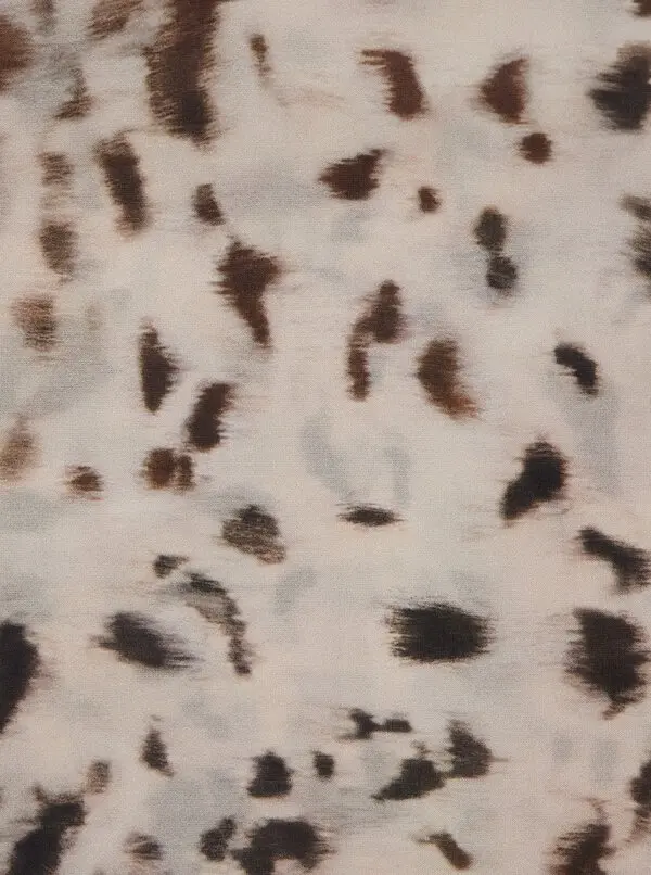 Brunello Cucinelli Beige Scarf With All-over Print In Silk For