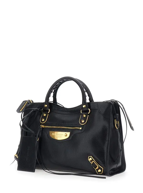Balenciaga Le City Uptown Bag Medium In Supple Goat - Multicolor
