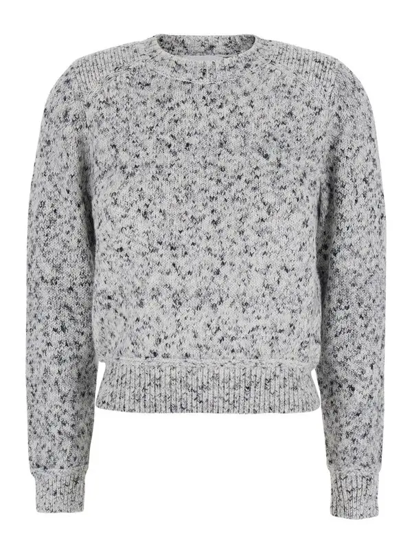 Isabel Marant Étoile Grey Sweater With Round-neck And Long-sleeve In Wool Blend