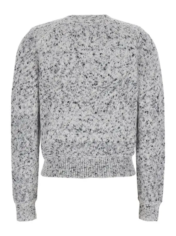 Isabel Marant Étoile Grey Sweater With Round-neck And Long-sleeve In Wool Blend