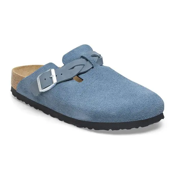 BIRKENSTOCK Boston Braided Suede Leather Sandals 'elemental