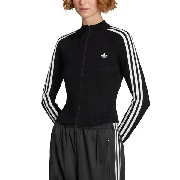 Adidas Adicolor 3-stripes Slim Knit Track Top Asia Sizing