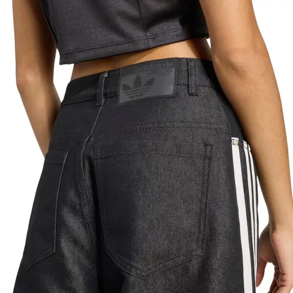 Adidas Adilenium Season 4 Team Geist Baggy Shine Denim Pants - Black