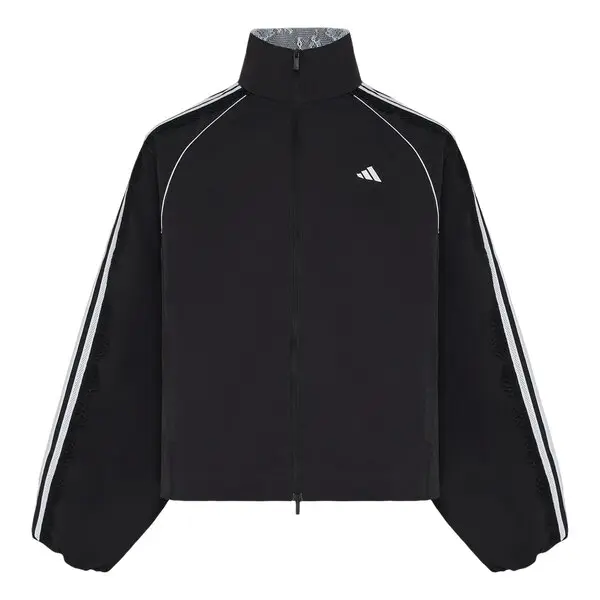 Adidas Dance Lace Mixed Woven Jacket Asia Sizing - Black