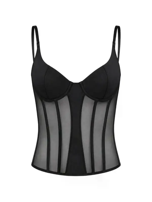 OW Sivara Mesh-panel Corset Top