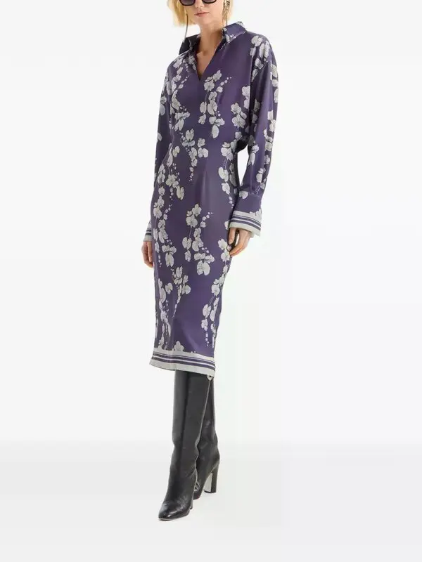 GENNY Floral-print Midi Dress