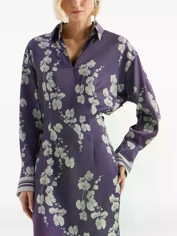 GENNY Floral-print Midi Dress