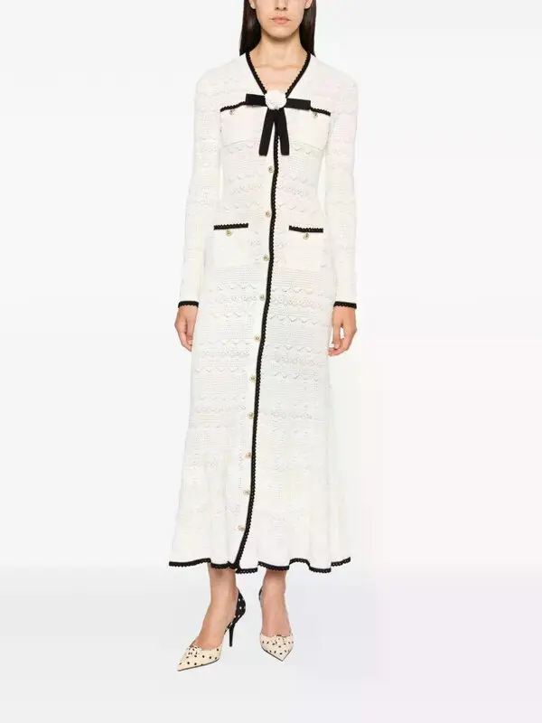 SELF-PORTRAIT Bow-detail Maxi Dress