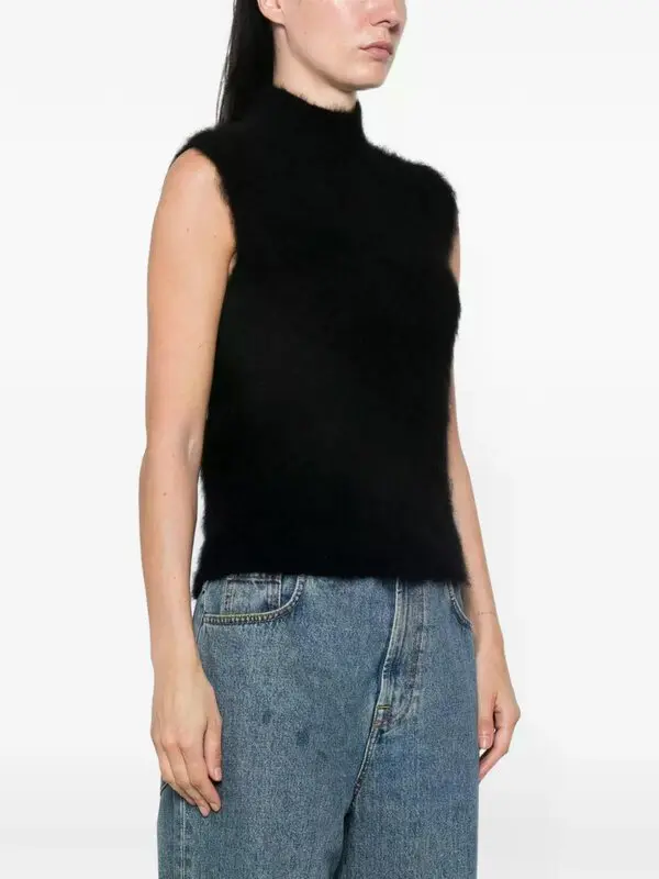 AROVESCIO Brushed-finish Sleeveless Sweater