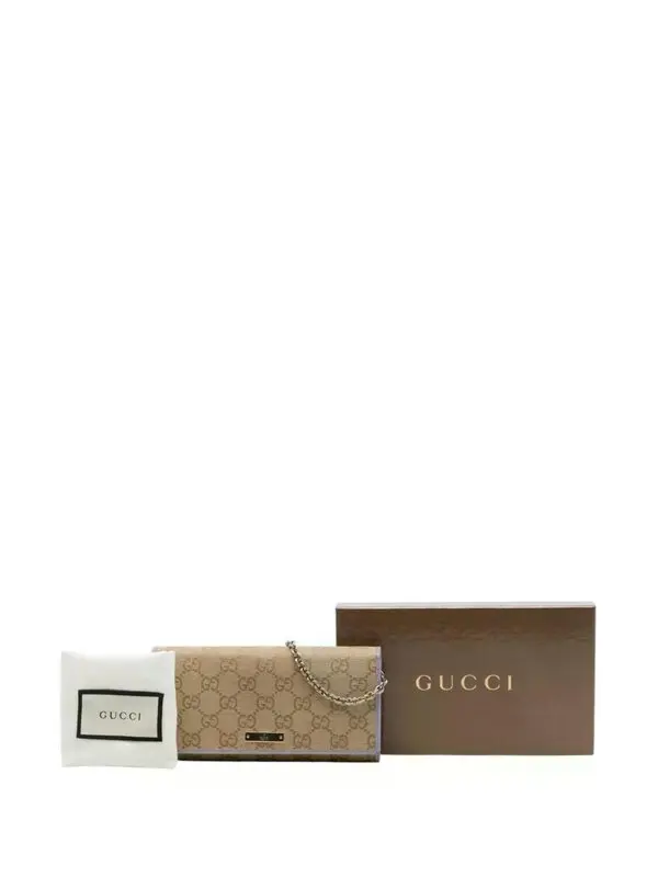 Gucci 2000-2015 Gg Canvas Wallet On Chain Shoulder Bag