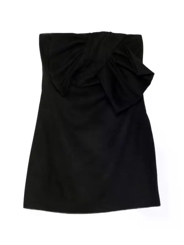 7 For All Mankind Bow-detail Strapless Mini Dress