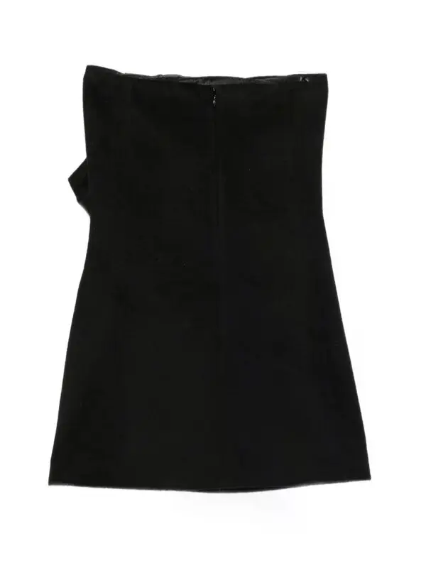 7 For All Mankind Bow-detail Strapless Mini Dress