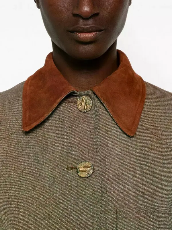Moschino 1990s Herringbone Button-up Jacket