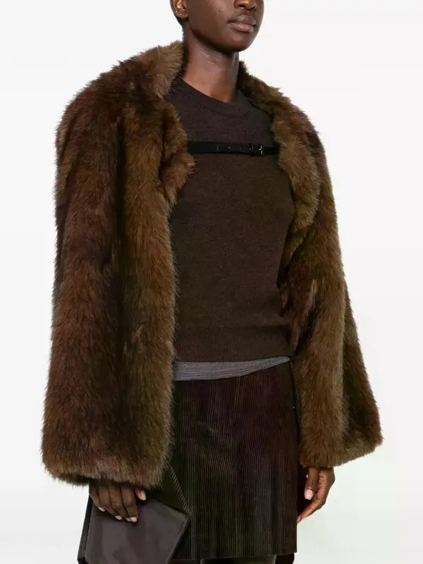 JUUN.J Faux-fur Cropped-length Jacket