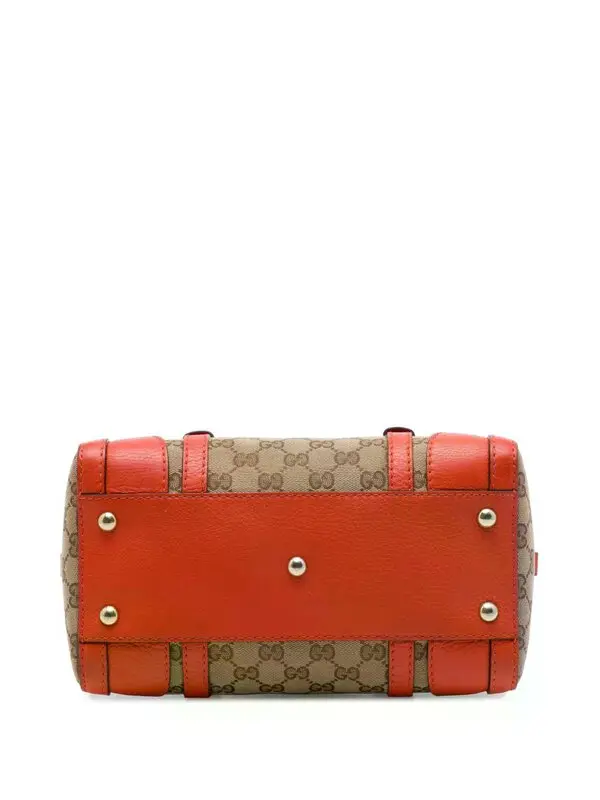 Gucci 2016-2026 Small Gg Canvas Belted Boston Bag Satchel