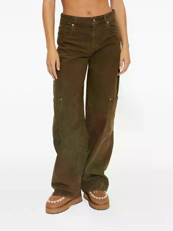 Moncler Logo-patch Cargo Pants - Brown