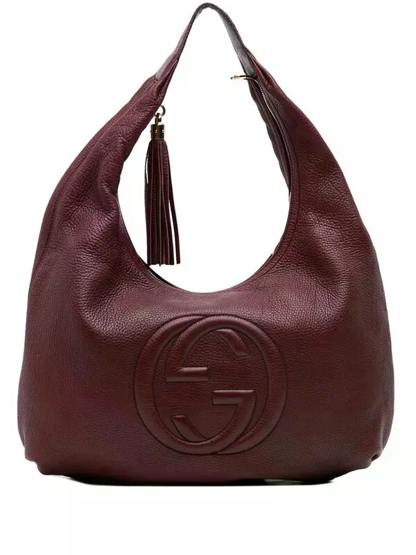 Gucci 2016-2026 Calfskin Soho Hobo Bag - Red