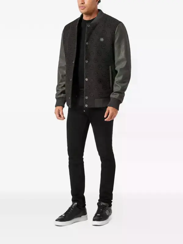 Philipp Plein Varsity Bomber Monogram