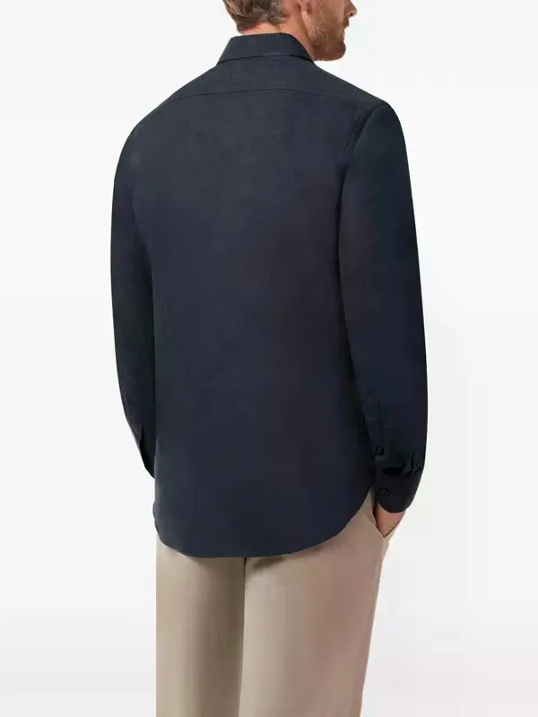Paul & Shark Cotton Flannel-texture Shirt