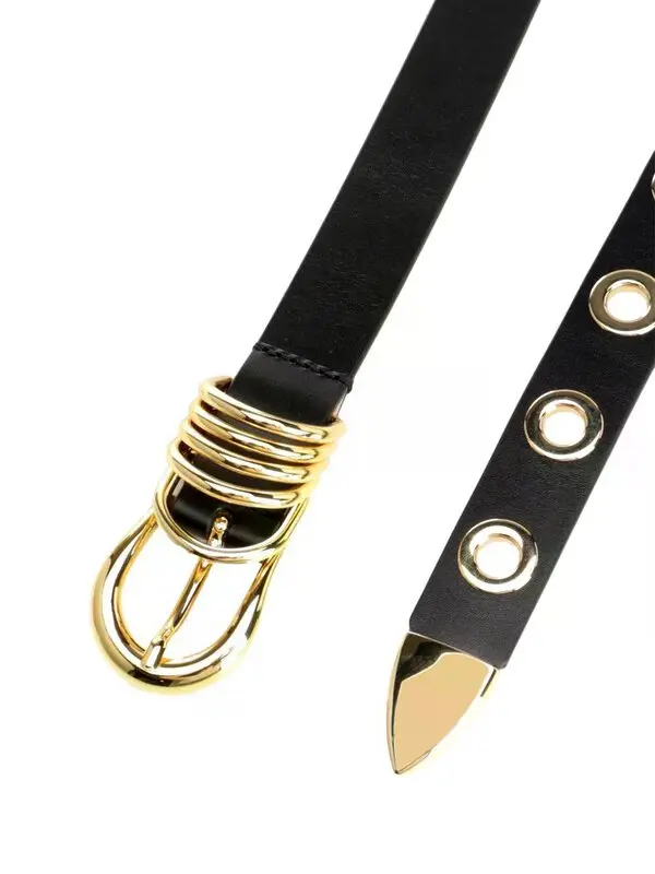 DEHANCHE Rivet Leather Belt