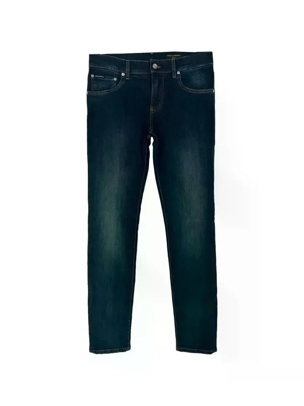 Dolce & Gabbana Logo-patched Skinny Jeans