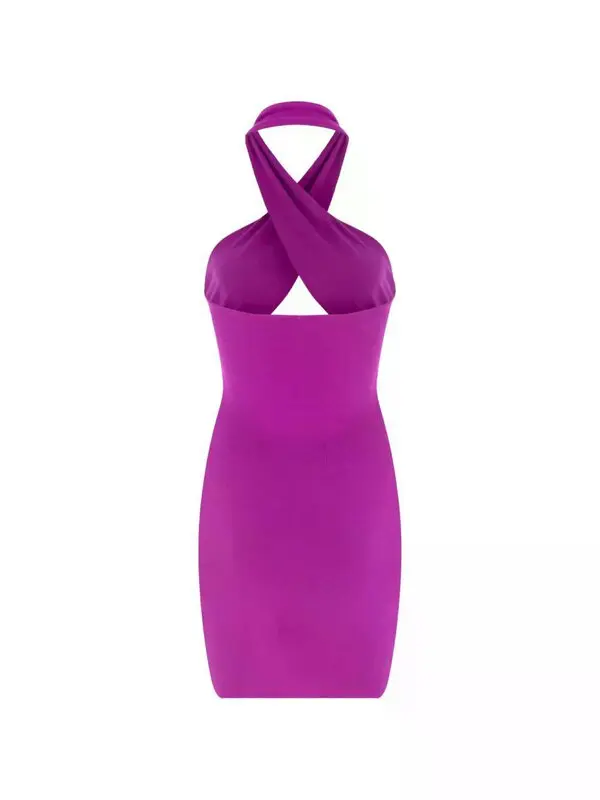 Zeynep Arçay Crossover Cutout-detail Mini Dress