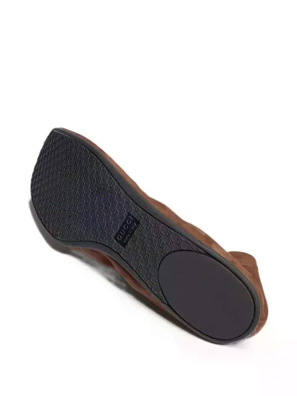 Gucci Prima Horsebit Leather Ballet Flats