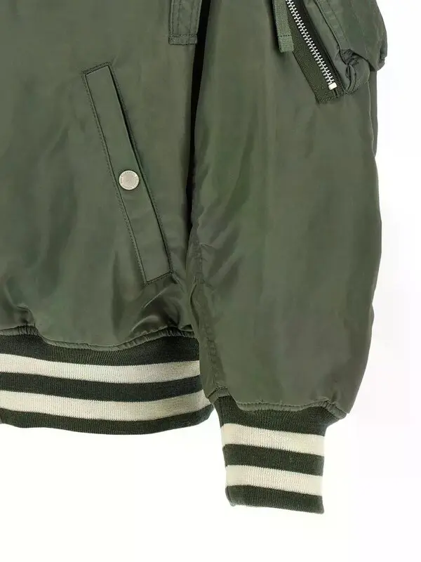 Comme Des Garçons Patch-detail Striped-trim Jacket