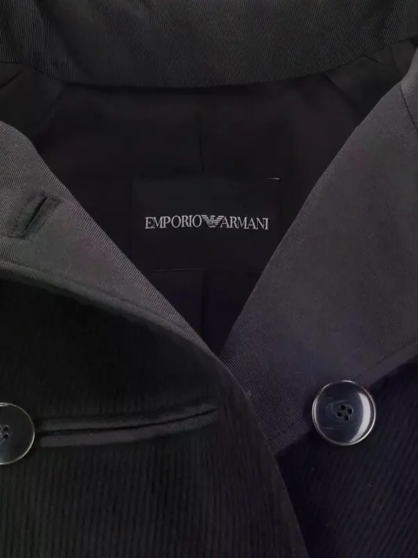Emporio Armani Double-breasted Belted Coat