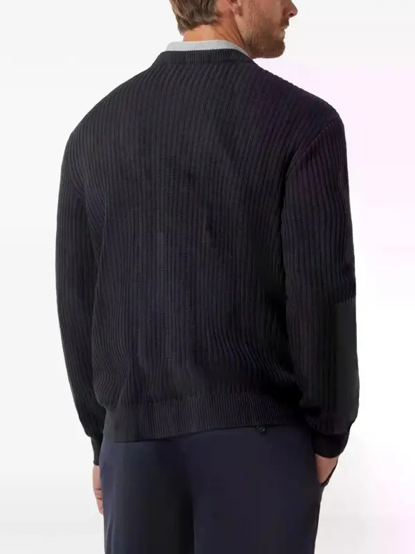 Paul & Shark Ribbed-knit Typhoon® Platinum Sweater