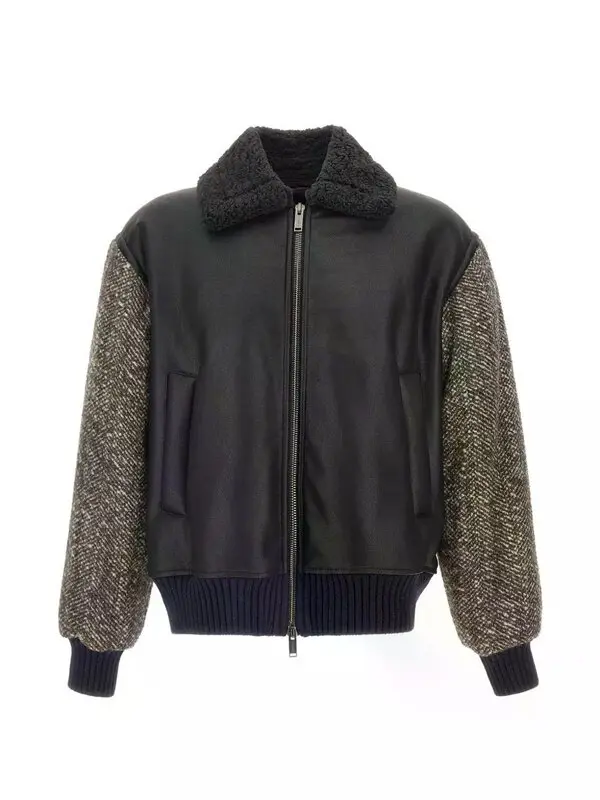 Iceberg Faux-leather Panel Jacket