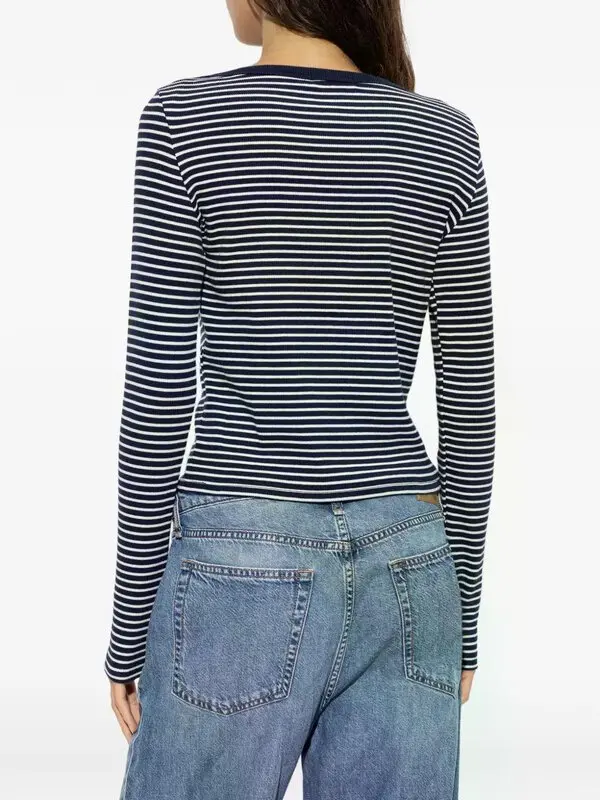 Rag & Bone The Essential Striped Long-sleeve Top