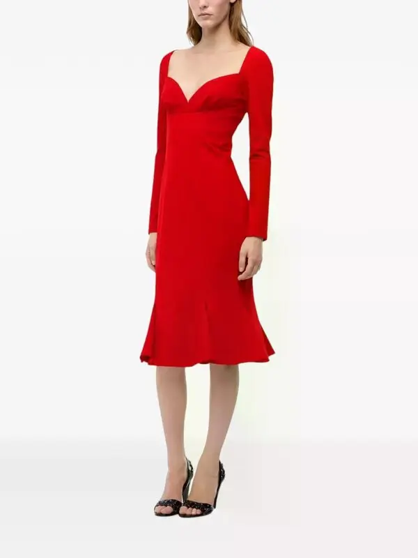 Pinko Sweetheart-neck Midi Dress