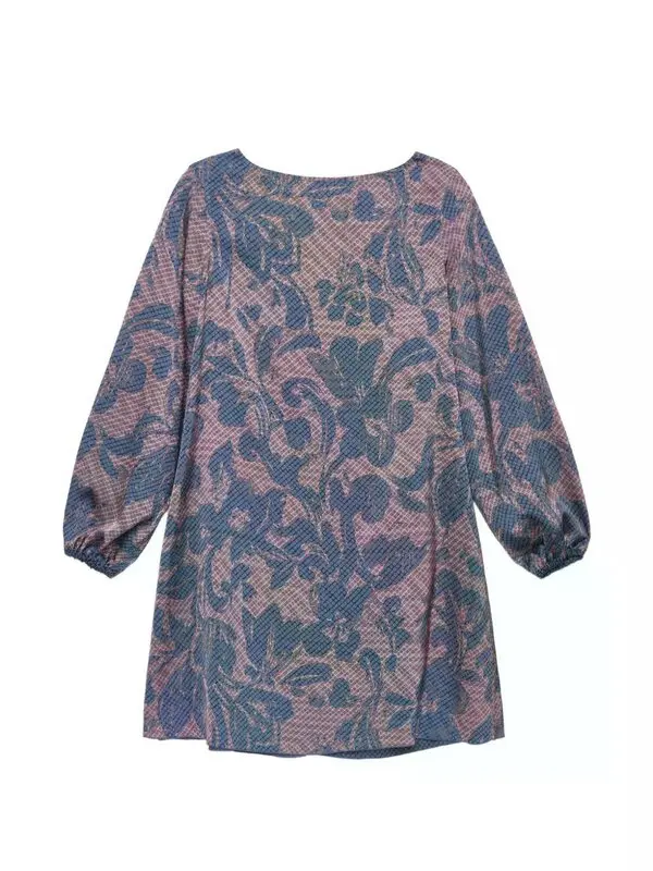 Malìparmi Sweet Foliage Mini Dress - Blue