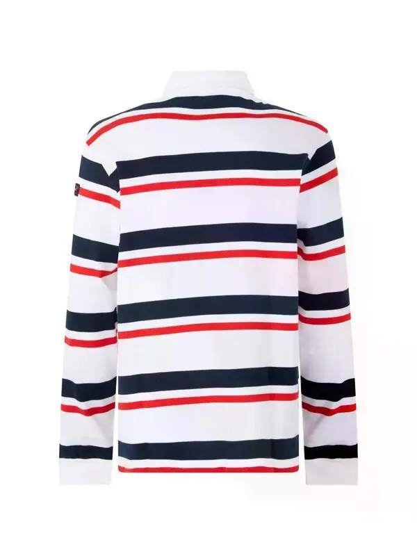 Paul & Shark Striped Long-sleeve Polo Shirt