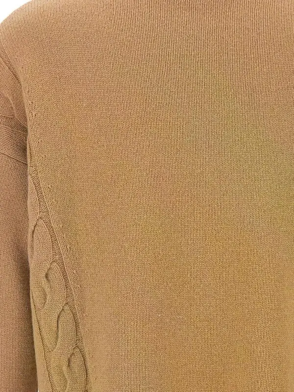 KANGRA Cable-knit High-neck Sweater