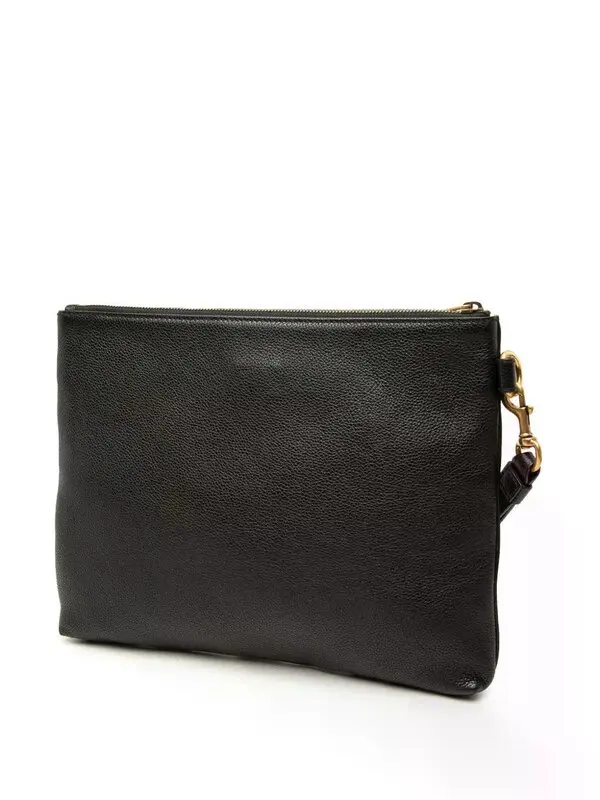 Gucci 2000-2015 Calfskin Logo Clutch Bag