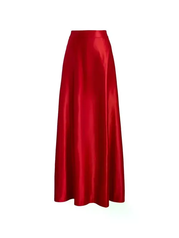 Ralph Lauren Satin-finish A-line Maxi Skirt