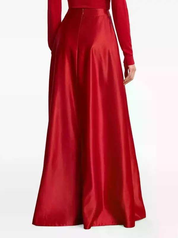 Ralph Lauren Satin-finish A-line Maxi Skirt