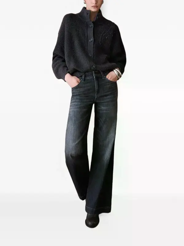 Liu Jo Wool Cardigan With Embroidery
