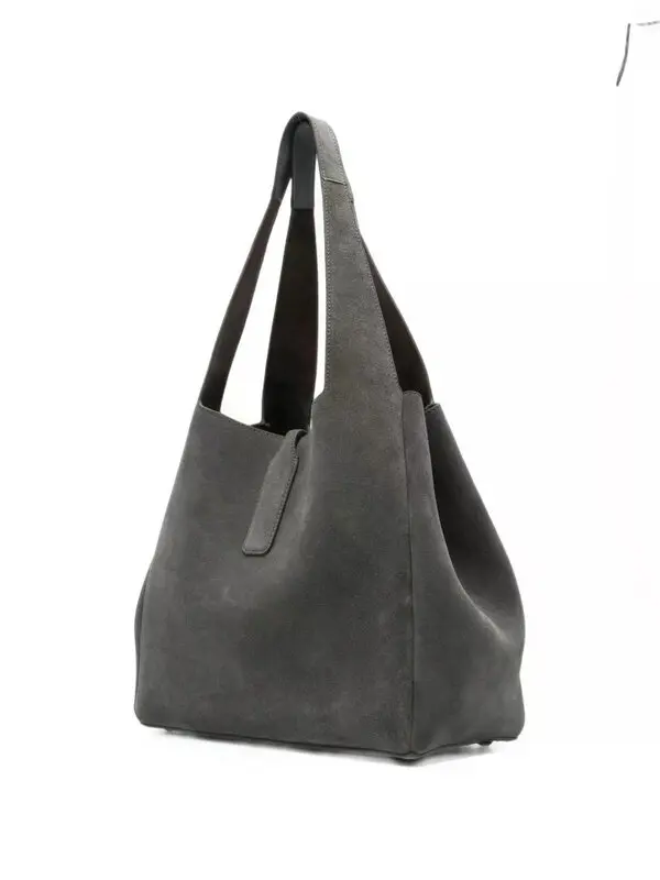 Hogan Logo-plaque Suede Tote Bag