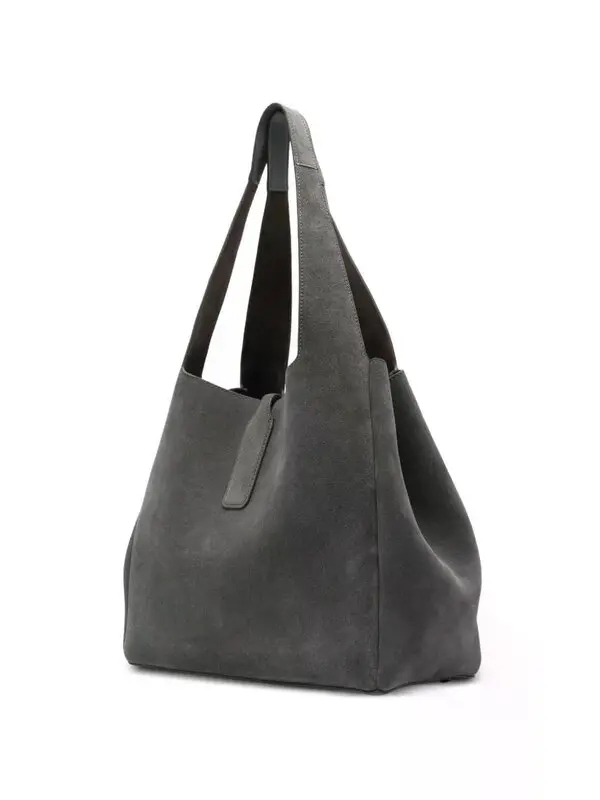 Hogan Logo-plaque Suede Tote Bag