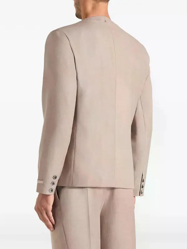 Manière De Voir Timeo In Taupe Tailored Kimono Blazer