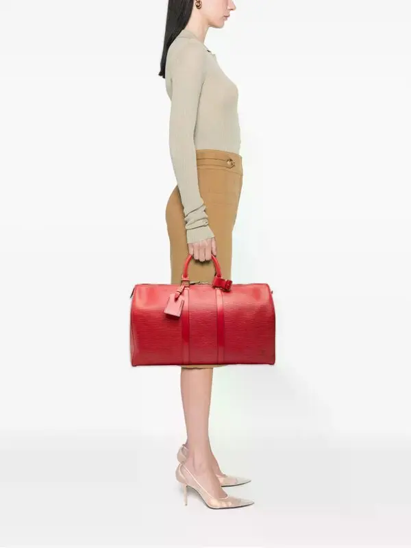 LOUIS VUITTON 1992 Epi Keepall 45 Travel Bag - Red