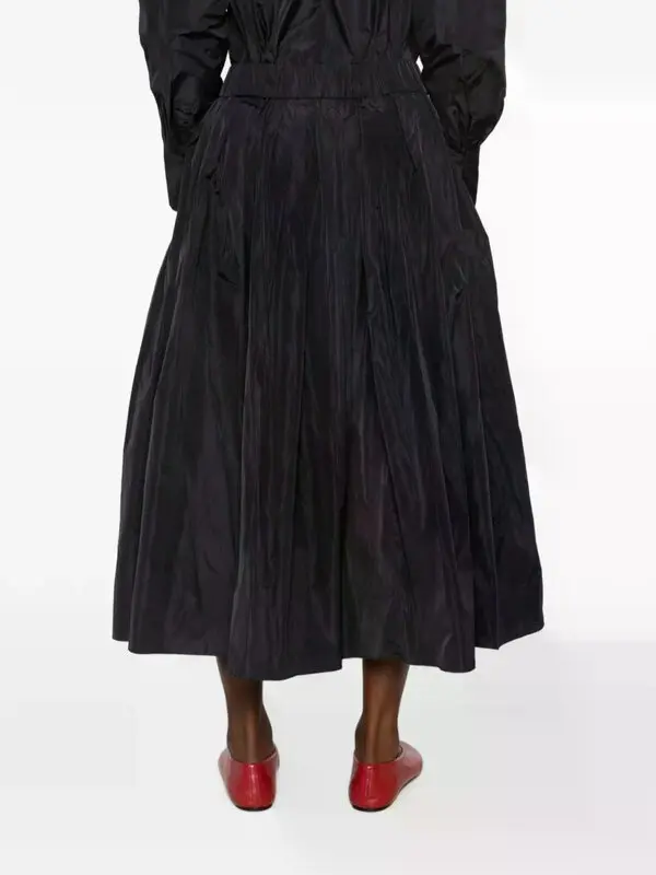 SUSANNE BOMMER Pleated Taffeta Skirts