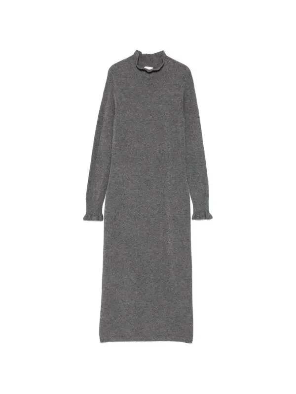 AROVESCIO Ruffle-trim Knitted Dress