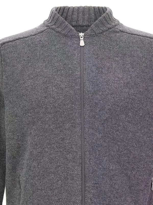 GRAN SASSO Zip-up Wool Cardigan