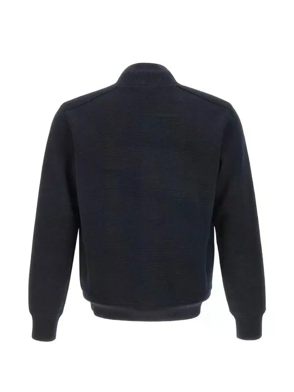 KANGRA High-neck Buttoned Cardigan