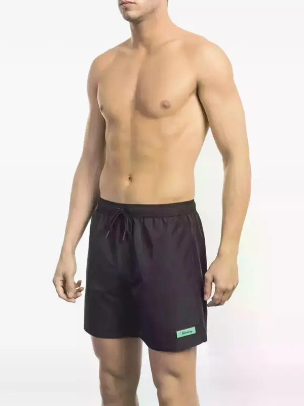 BIKKEMBERGS Logo-print Drawstring Swim Shorts